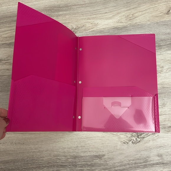 Five Star | Office | Five Star Pink 2 Pocket Folder With Stay Put Tabs ...